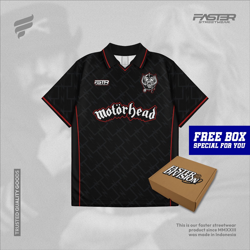 Motorhead Band Jersey - Classic Jersey - เสื้อวินเทจ - เสื้อกีฬา - เร็ว ...