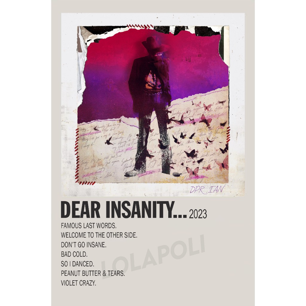 โปสเตอร์ปกอัลบั้ม Dear Insanity - DPR IAN | Shopee Thailand