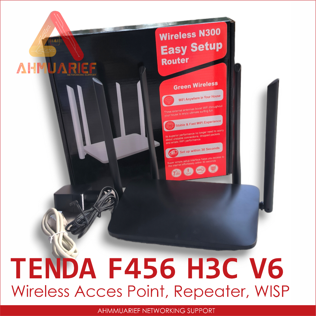 ราคาของ TENDA ROUTER F456 H3C V6 อุปกรณ์เสริม POINT REPEATER WISP | Shopee Thailand