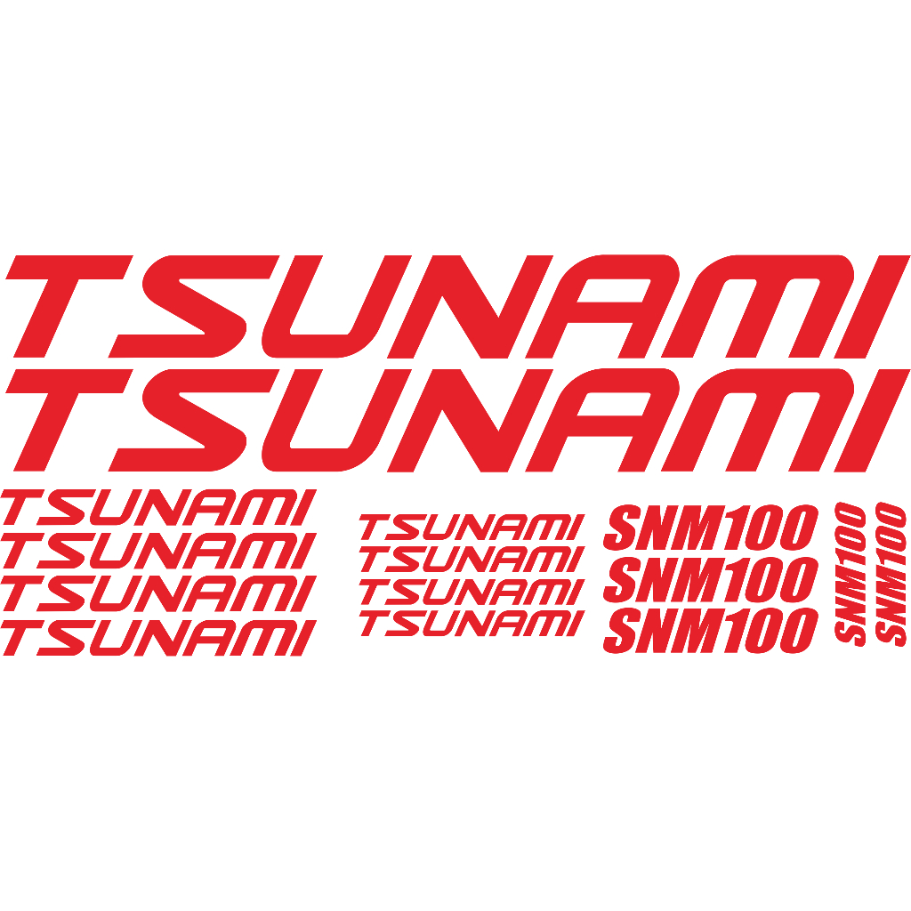 สติ๊กเกอร์ตัดสติ๊กเกอร์จักรยาน tsunami SNM 100 | Shopee Thailand