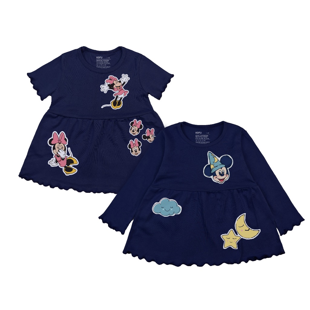 Kofu KIDS - ชุดเดรสซี่โครง Disney Children& 39;s เด็กอายุ 1 - 8 สี ...