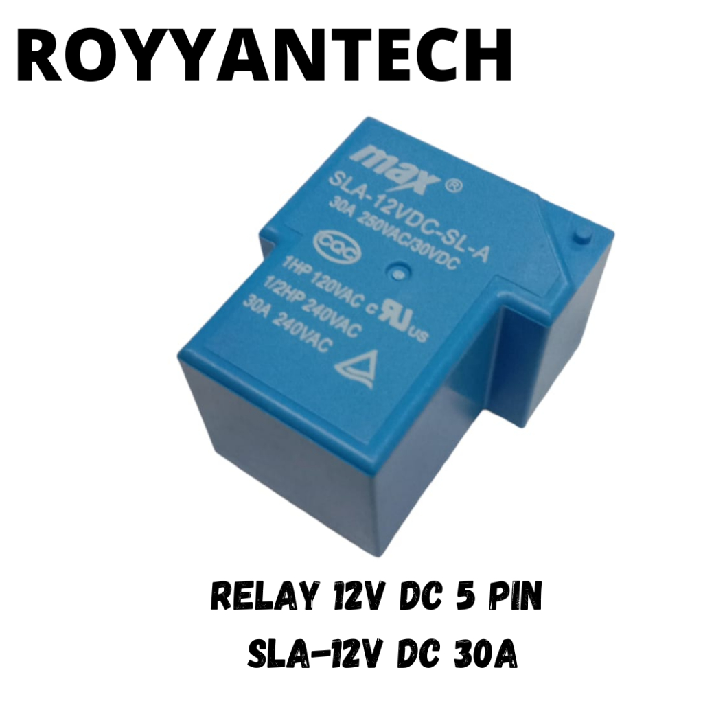 RELAY 12V 5 PIN SLA-12VDC 30A RAILWAY FROG | Shopee Thailand