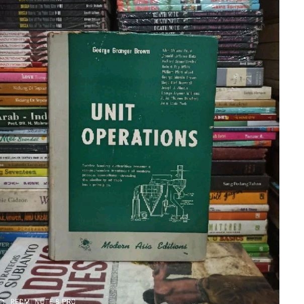 หนังสือ UNIT OPERATIONS George Granger Brown ปกแข็ง มือสอง | Shopee Thailand