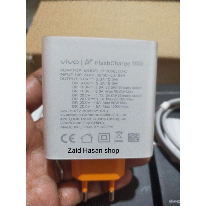 เครื่องชาร์จ Vivo รองรับการชาร์จแบบแฟลช 33W, 44W, 66W, 120W TYPE C | Shopee Thailand