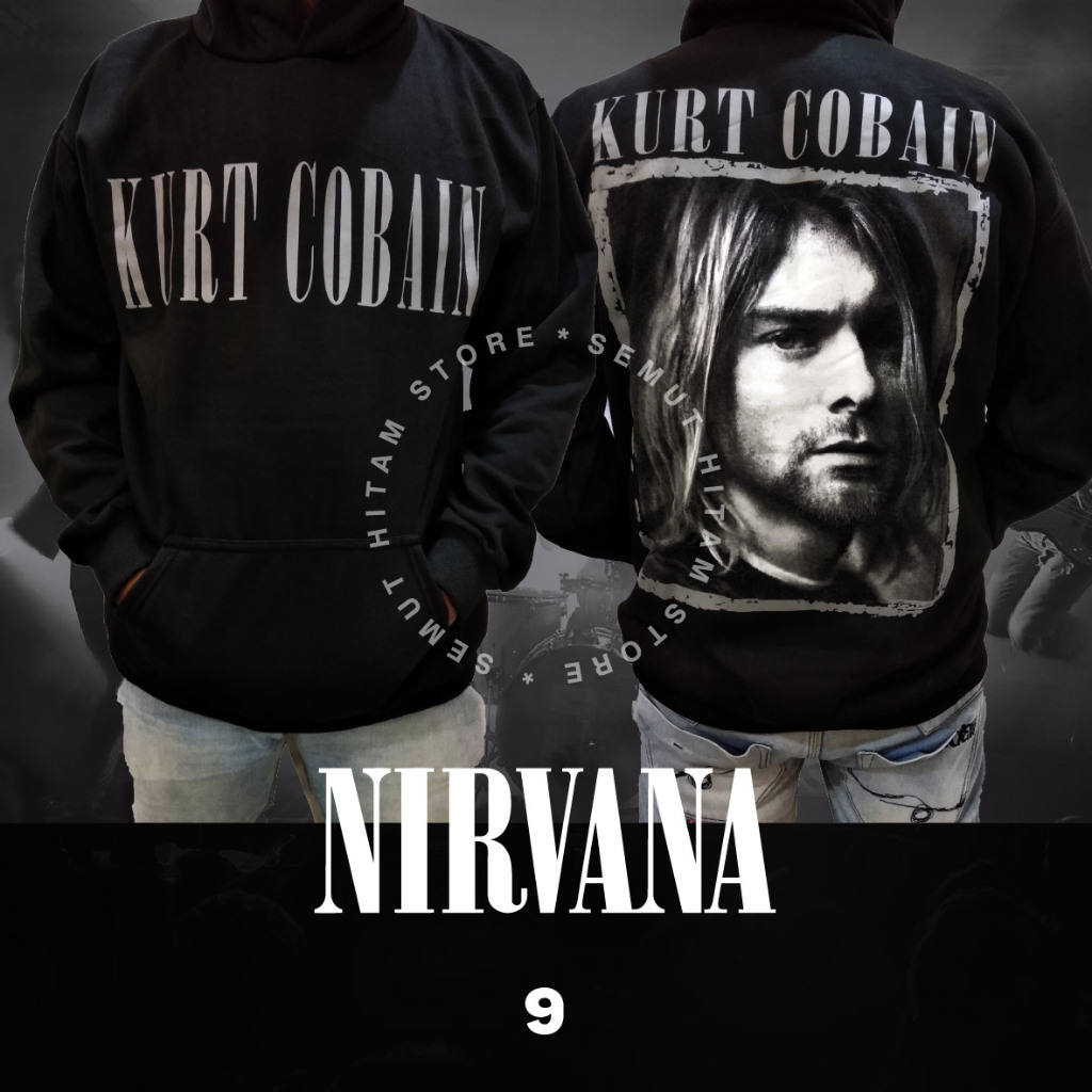 เสื้อกันหนาว มีฮู้ด แบบสวมหัว ลาย KURT COBAIN NIRVANA Metal Music Band Prapatan Rebel Heaven ...