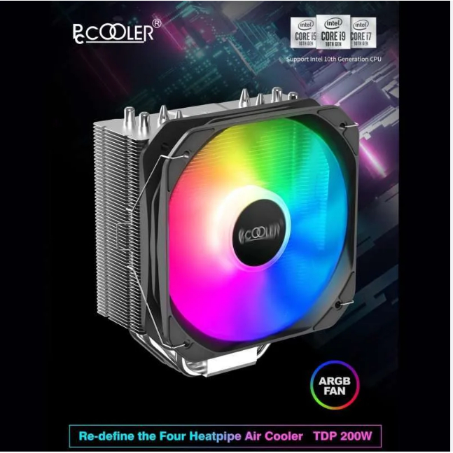 Pccooler PALADIN 400 ARGB - 4 ท่อความร้อน CPU คูลเลอร์ สําหรับ Intel & AMD | Shopee Thailand
