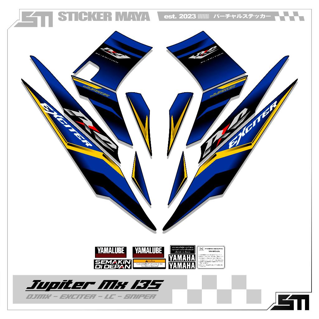 Striping MX LAMA 135 MOTIF 1 EXCITER / JUPITER MX OLD / OJMX STICKER ...