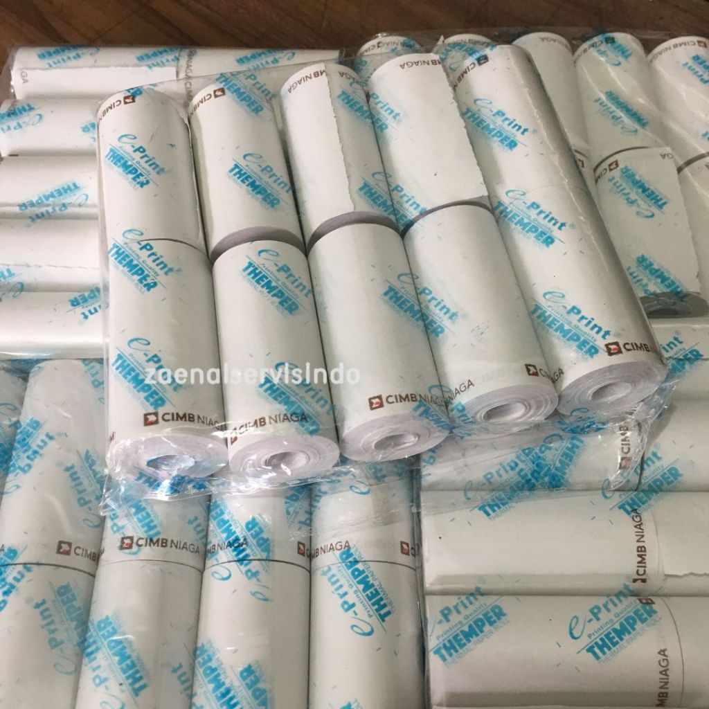 กระดาษเทอร์มอล Edc Coreless CIMB NIAGA Logo ขนาด 56mm X 27mm grab ...
