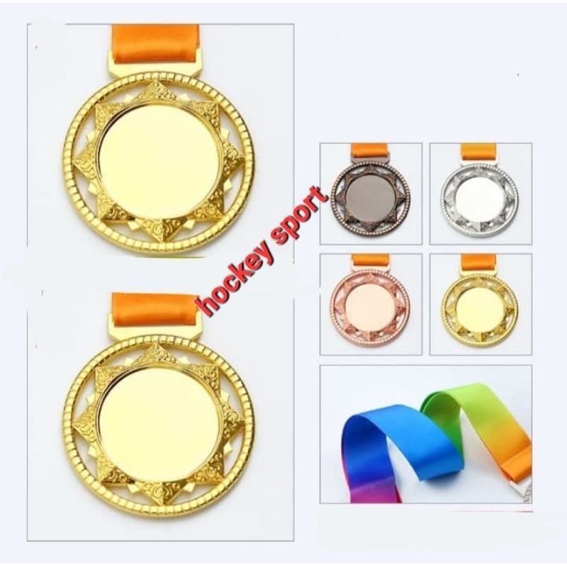 Mendali โลหะเหล็ก สีทอง สีเงิน สีบรอนซ์ 7 ซม. 5 มม. | Shopee Thailand