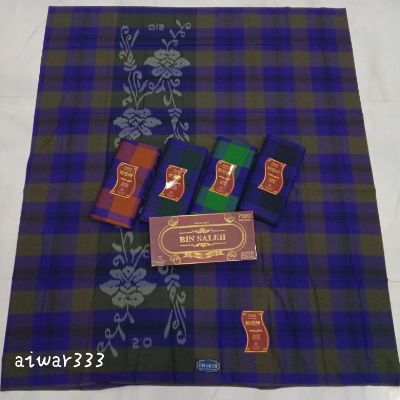 ผ้าซิ่นสําหรับผู้ใหญ่ผู้ชายยี่ห้อ Bin Saleh 7500 เส้นด้าย Motif BHS KDT ...