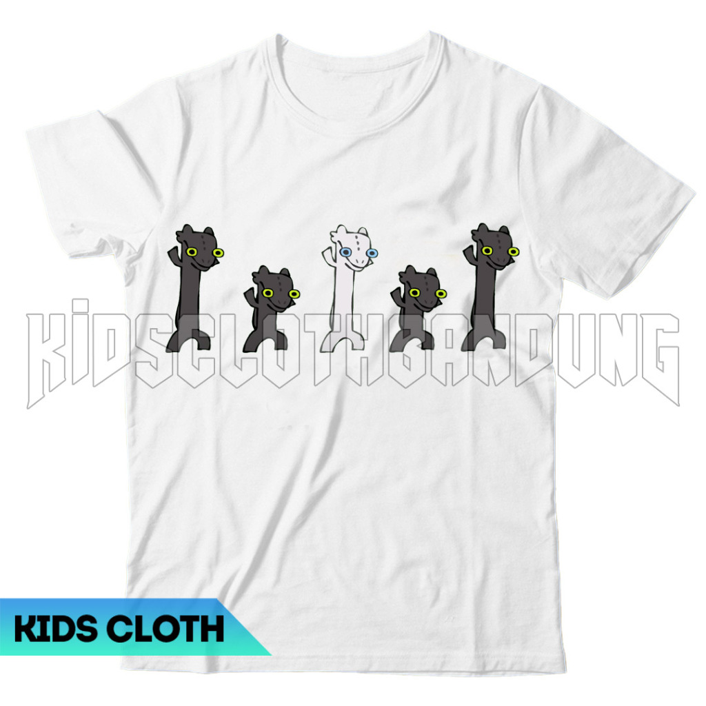เสื้อยืด พิมพ์ลาย Free Name Of Toothless Dancing MEME สําหรับเด็กผู้ชาย ...