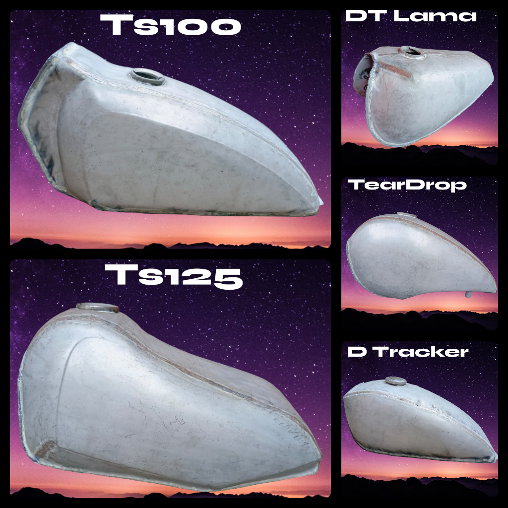 ถังรถจักรยานยนต์ที่กําหนดเอง TS 100 ดิบหนา TS 125 Japstyle Tank DT เก่า ...