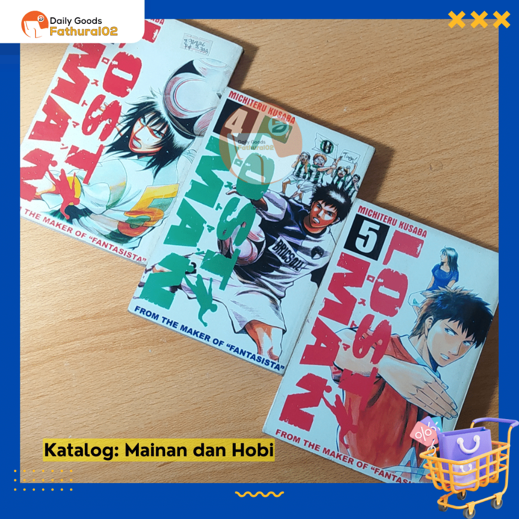 หนังสือการ์ตูนกีฬาฟุตบอล Lost Man Series เบอร์ 3,4 และ 5 (Michiteru Kusaba - Fantasista ...