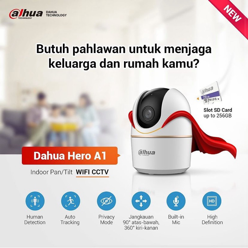 Cctv Wifi Dahua HERO A1 2MP DH-H2A กล้องอัจฉริยะในร่มไมโครโฟนในตัว ... Cctv Wifi Dahua HERO A1 2MP DH-H2A กล้องอัจฉริยะในร่มไมโครโฟนในตัว ...