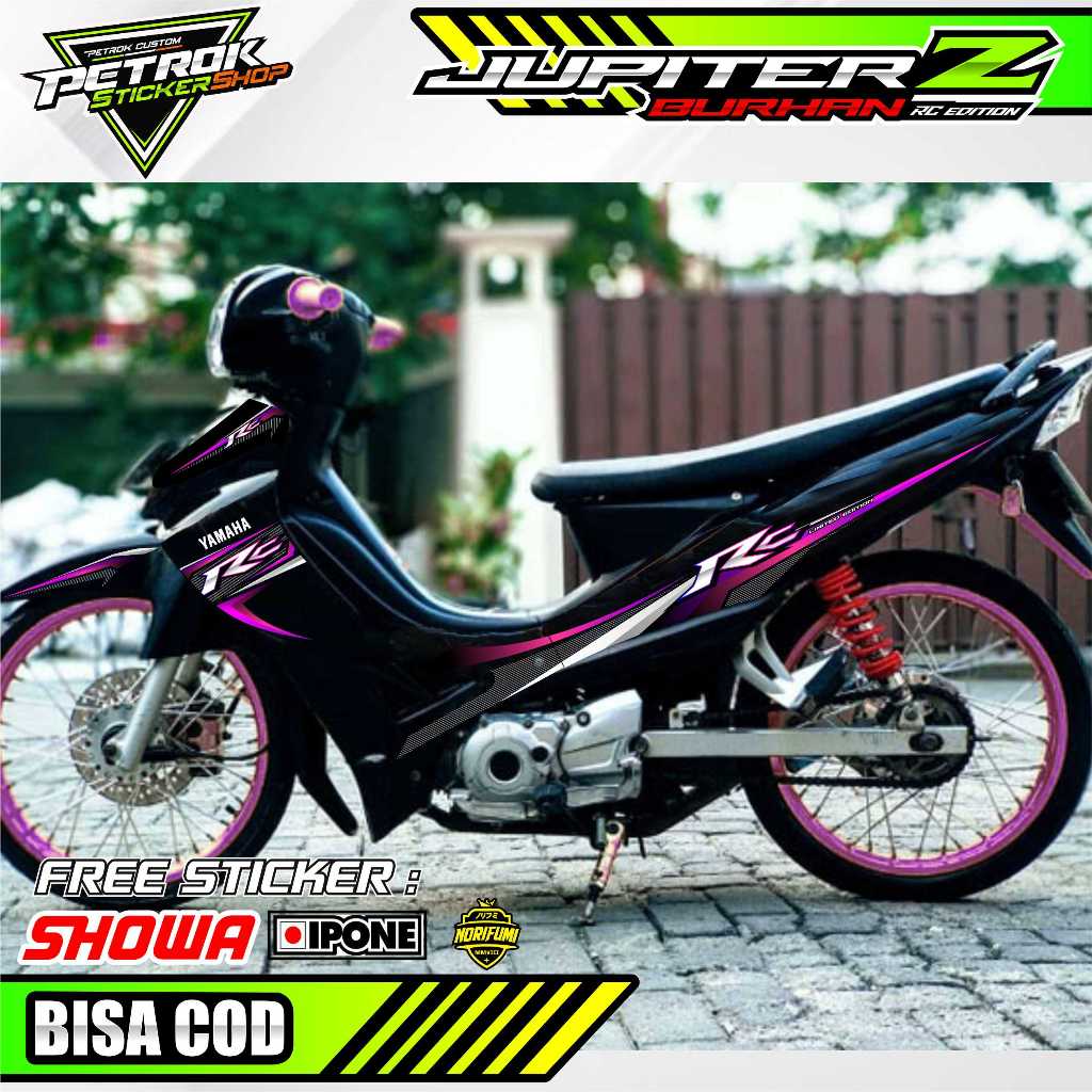 Jupiter Z BURHAN RC EDITION รถจักรยานยนต ์ STRIPING/STICKER LIST ...