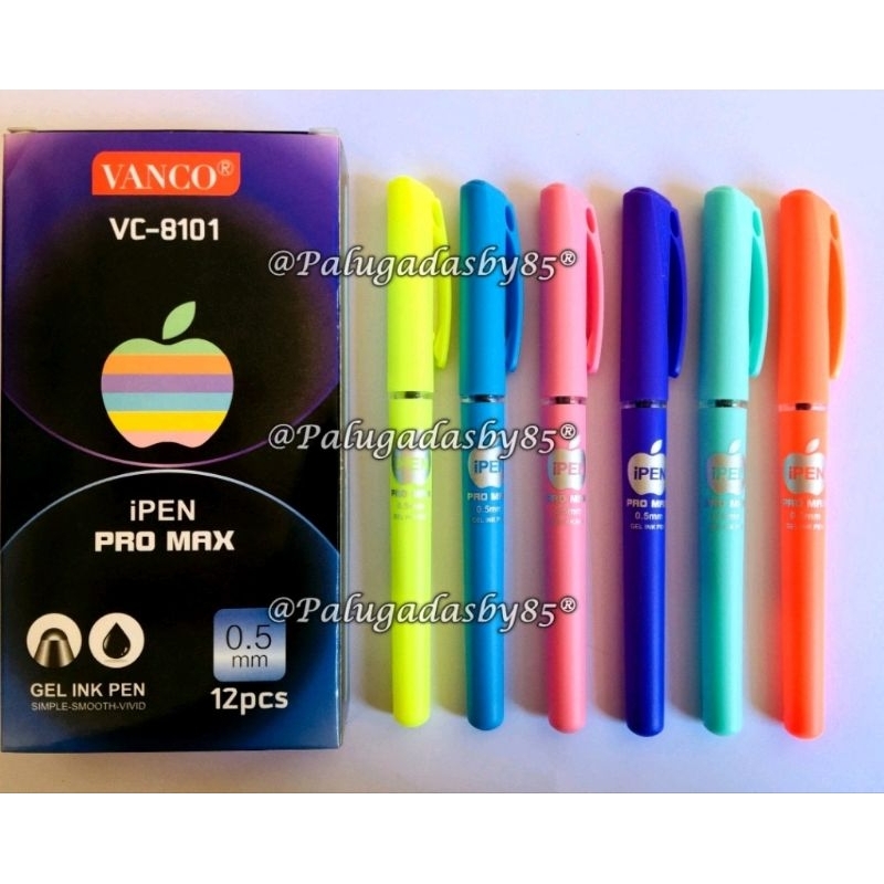 Hitam ปากกาเจล VANCO VC-8101 Ipen Pro Max 0.5 มม. สีดํา VANCO VC-8101 1 ...