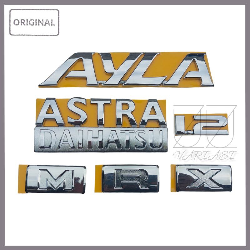 Ayla Emblem Original Astra Daihatsu/Ayla Emblem โลโก้การเขียนประเภท XM ...