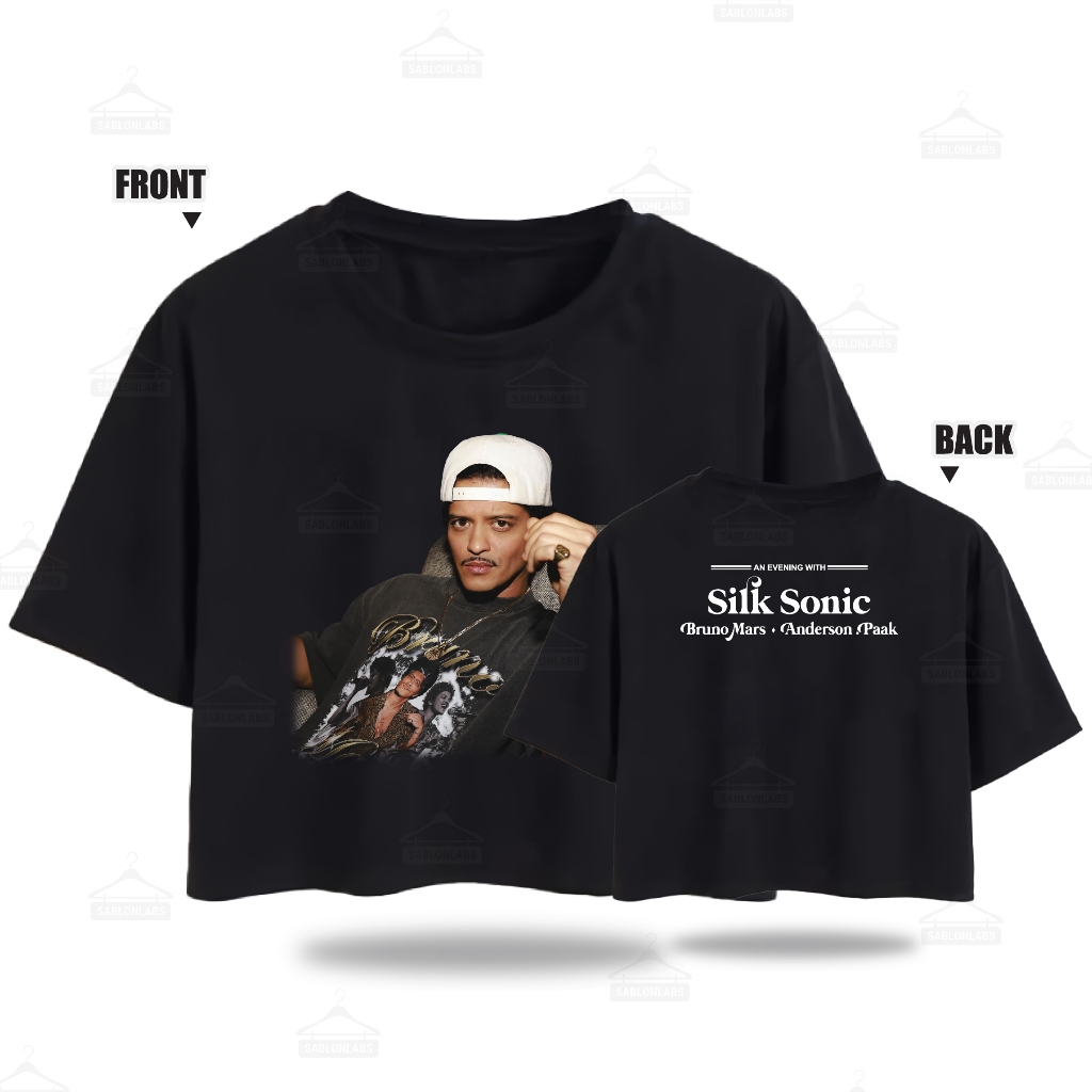 เสื้อยืด Bruno MARS SILK SONIC CROP TOP | ผ้าฝ้ายพรีเมี่ยม 100% ...