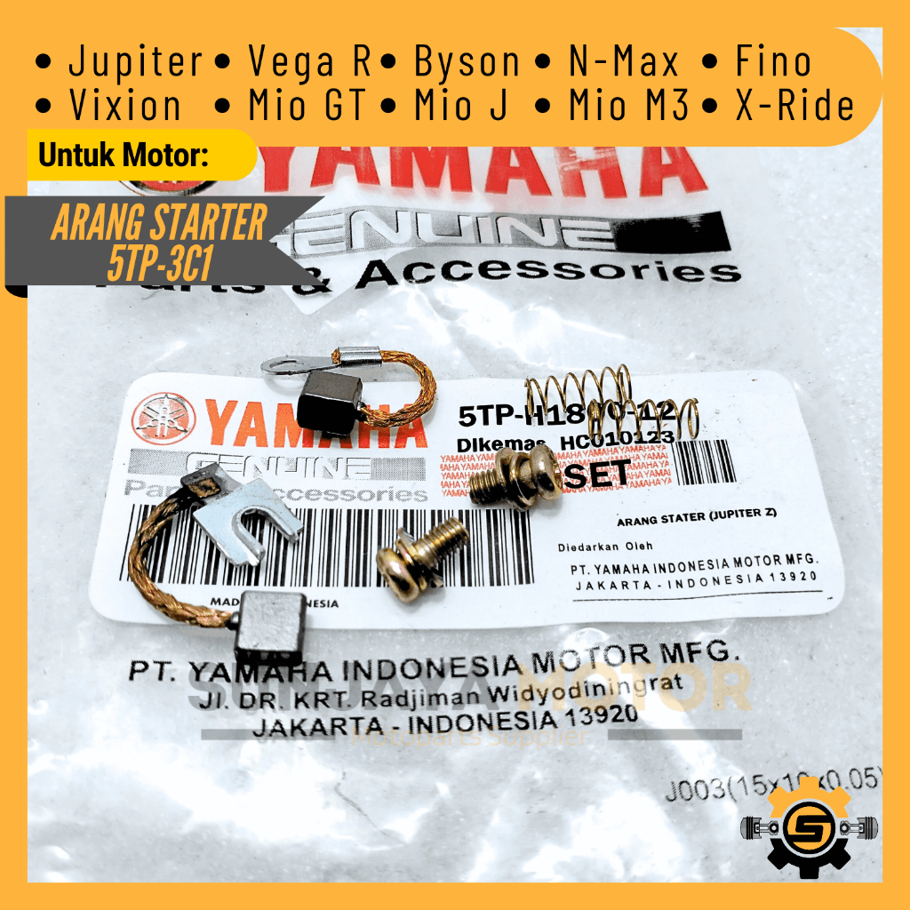 ชุดแปรงถ่าน 5TP สําหรับ Yamaha Jupiter Z Mio J Vega R Mio M3 Jupiter MX ...