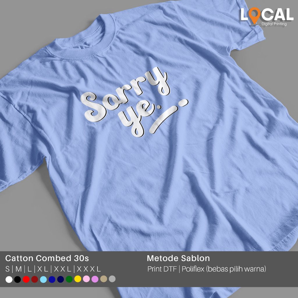 เสื้อยืดพิมพ์ลาย SORRY YE SCREEN แบบกําหนดเอง! Prabowo GIBRAN ELECTION ...