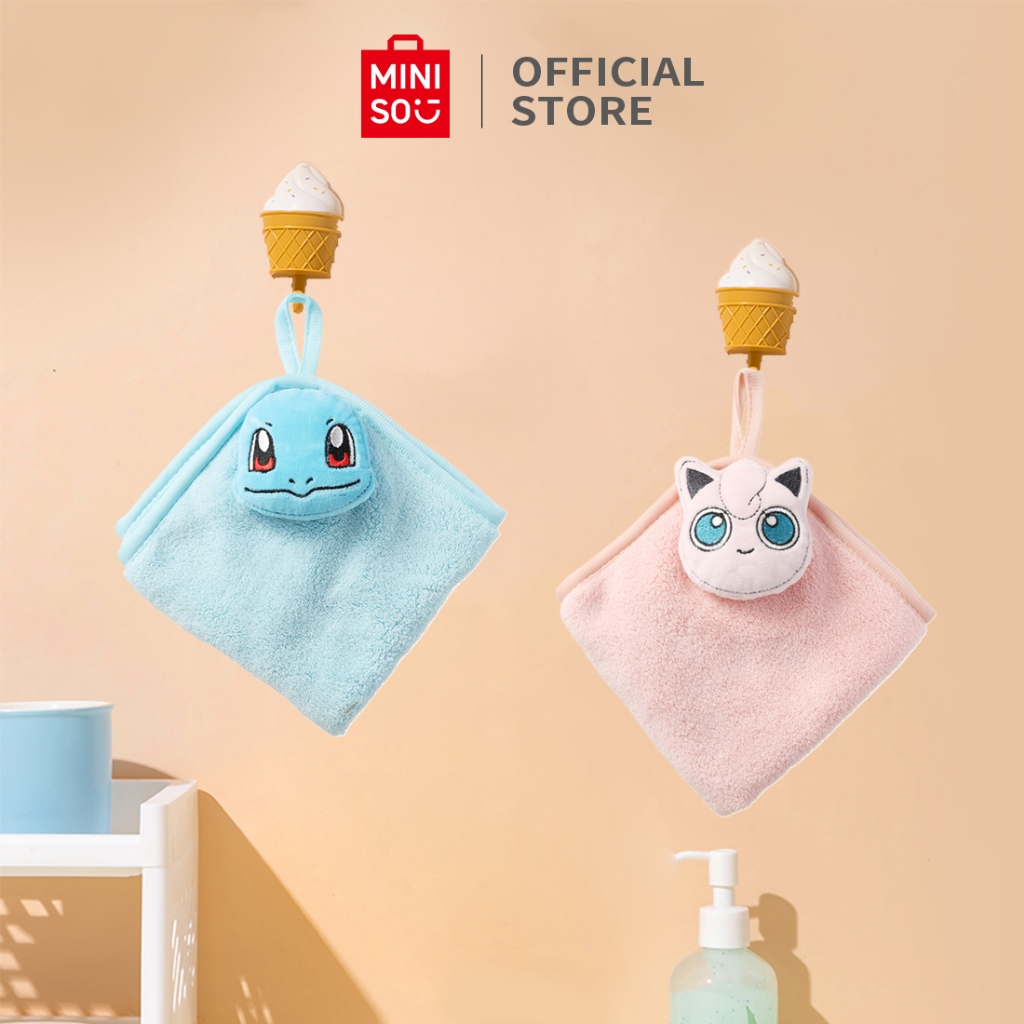 Miniso X Pokémon Pokemon Hand Towel ผ้าเช็ดมือเด็กน่ารักนุ่มบนผิวดูดซับ ...