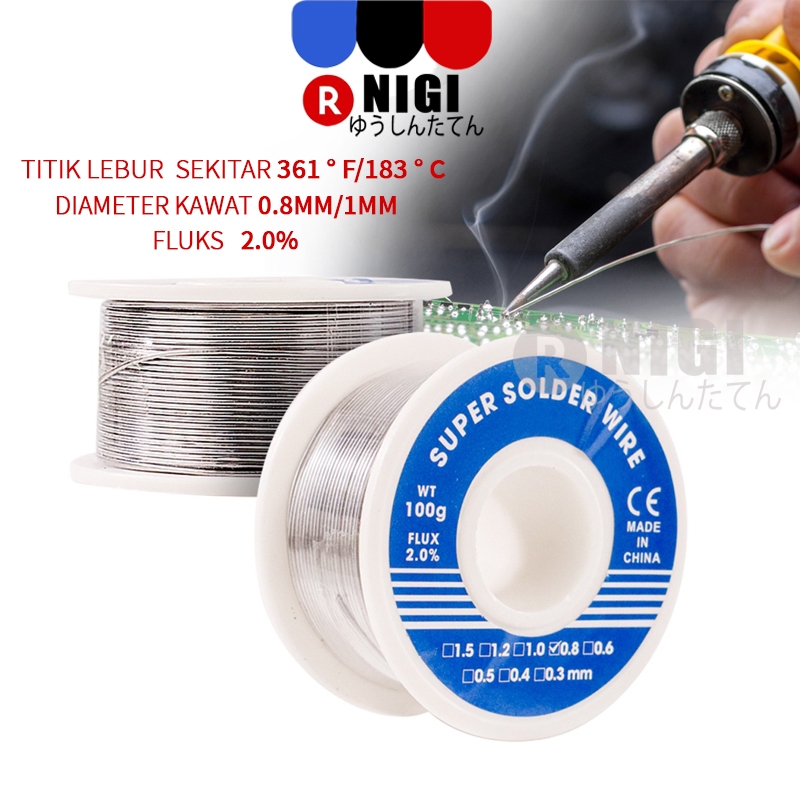 Nigi Timah Solder Fishing Line Solder Core Wire Alpha Tin Wire Solder ...