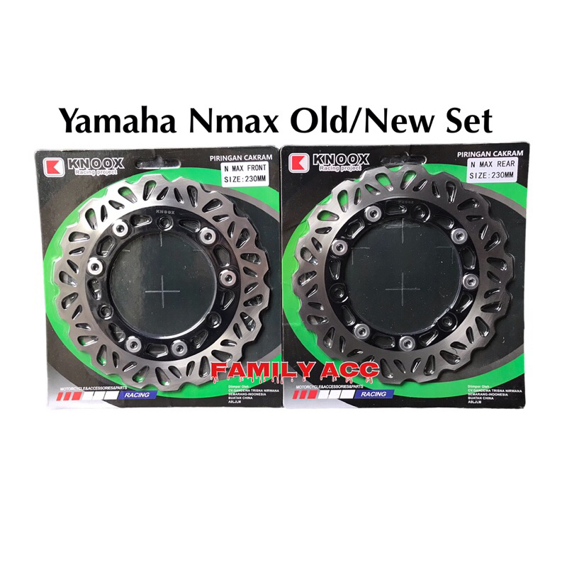 ชุดจานหน้าและหลังสีดํา Variation MONEL PNP YAMAHA NMAX OLD และ NMAX ...