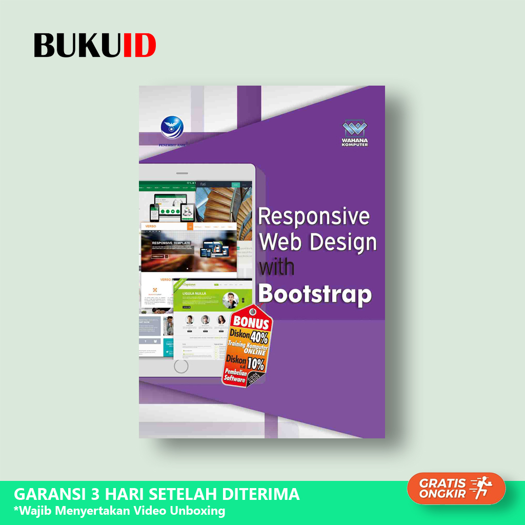 หนังสือออกแบบเว็บ Responsive พร้อม Bootstrap - ต้นฉบับ | Shopee Thailand