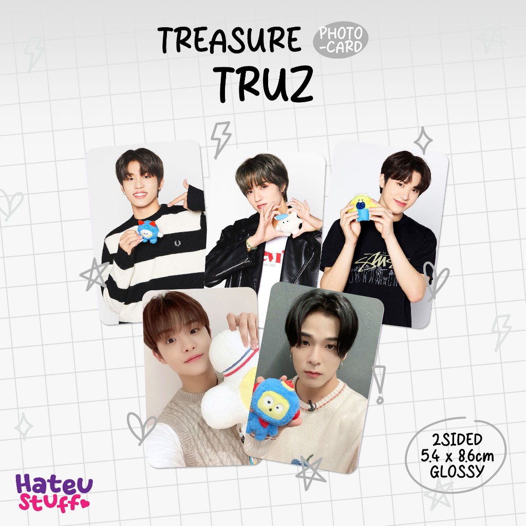 การ์ดรูปถ่ายอย่างเป็นทางการของ Treasure Unofficial TRUZ Selca | Shopee Thailand