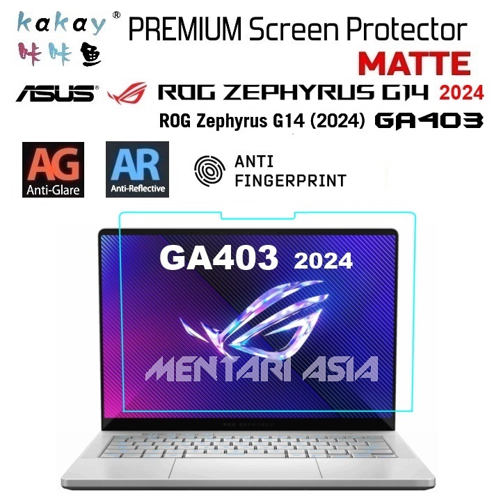 ฟิล์มกันรอยหน้าจอ Asus Zephyrus G14 GA403 2024 - KAY Premium MATTE ...