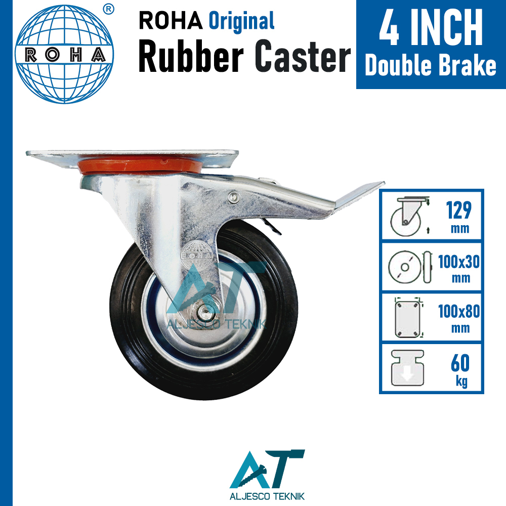 4 ล้อ INCH ยางเบรค DISPLAY - TROLLEY - CART | Shopee Thailand