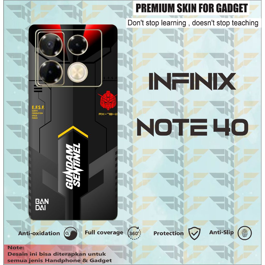 Skin HANDPHONE 2PCS INFINIX NOTE 40 GUNDAM | Shopee Thailand