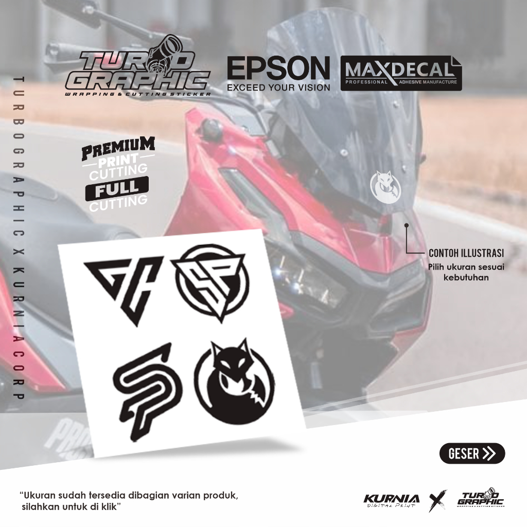 สติ๊กเกอร์ตัด Speed People - Logo Variation Of Motorcycle Car Sticker ...