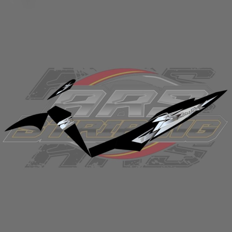 Supra x 125 2010 สติ๊กเกอร์ใส Striping with Custom Design Motif ...