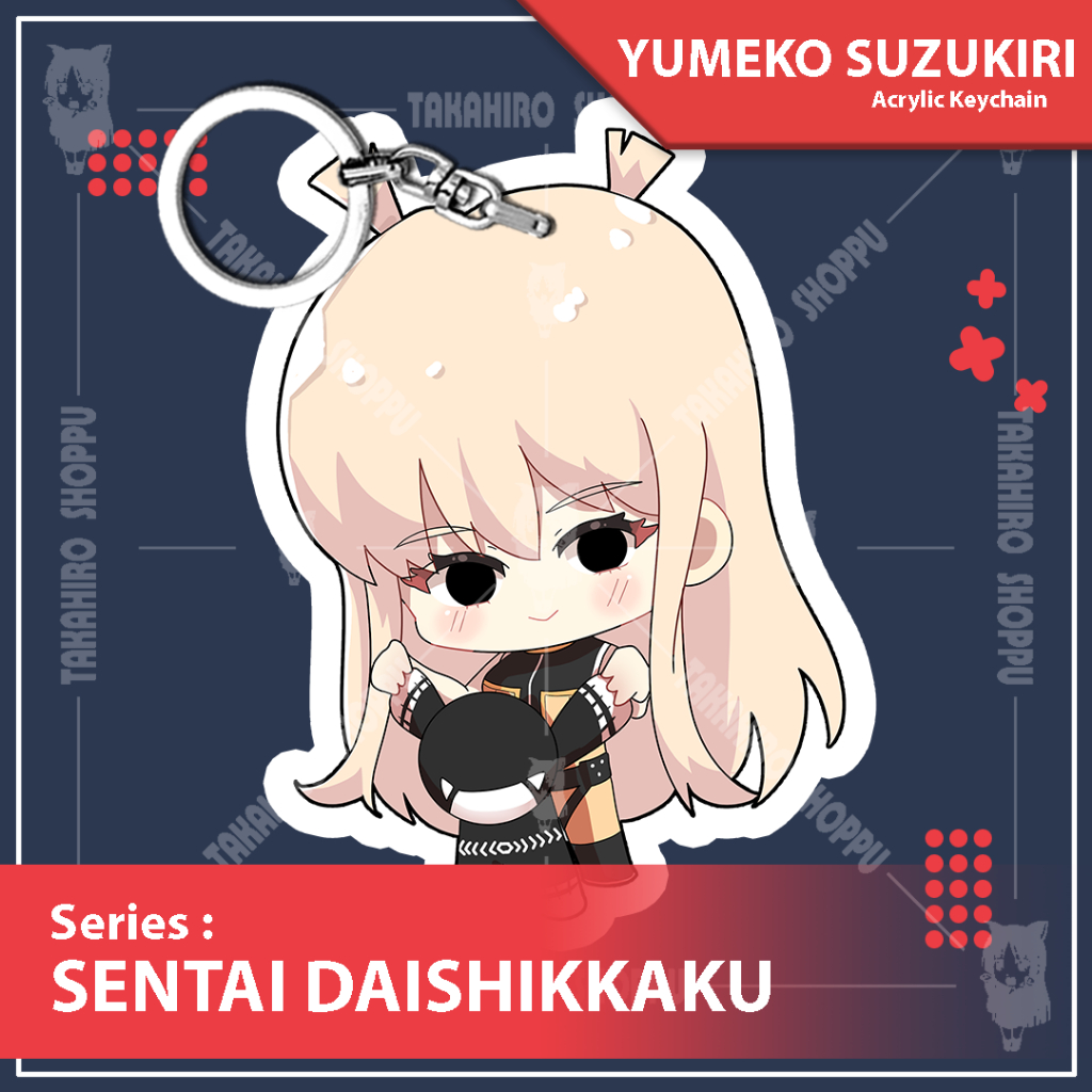 Gantungan Ganci/พวงกุญแจอะคริลิค Sentai Daishikaku YUMEKO SUZUKIRI ...