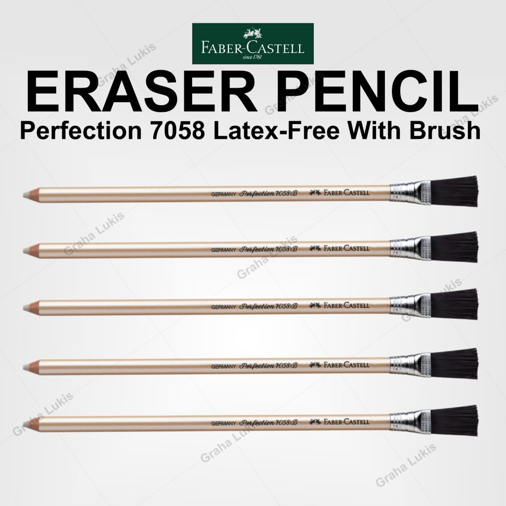 ดินสอยางลบ Faber Castell PERFECTION 7058 พร ้ อมแปรง Latex-free ...