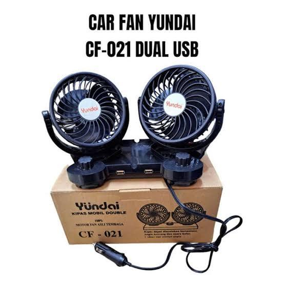 พัดลมติดรถยนต ์ + ที ่ ชาร ์ จ USB HP CF - 021 | Shopee Thailand