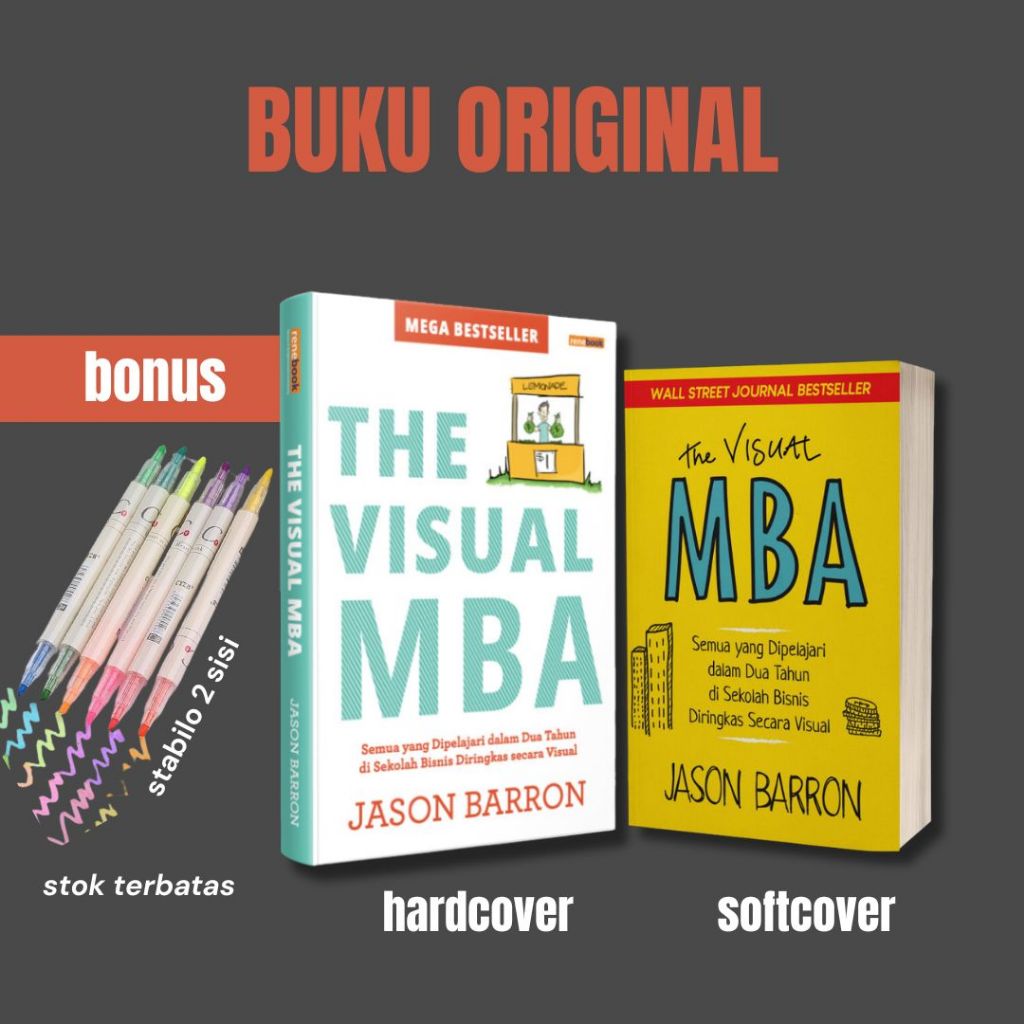 หนังสือ The Visual MBA โดย Jason Baron Softcover ปกแข็ง | Shopee Thailand