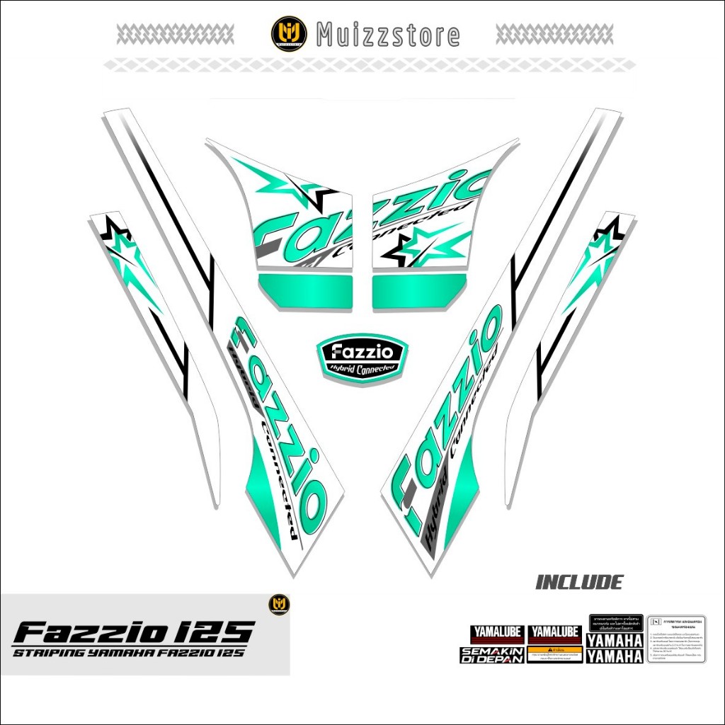 Fazzio STRIPING / FAZZIO STICKER / MOTIF 14 / FAZIO / FAZIO STICKER ...