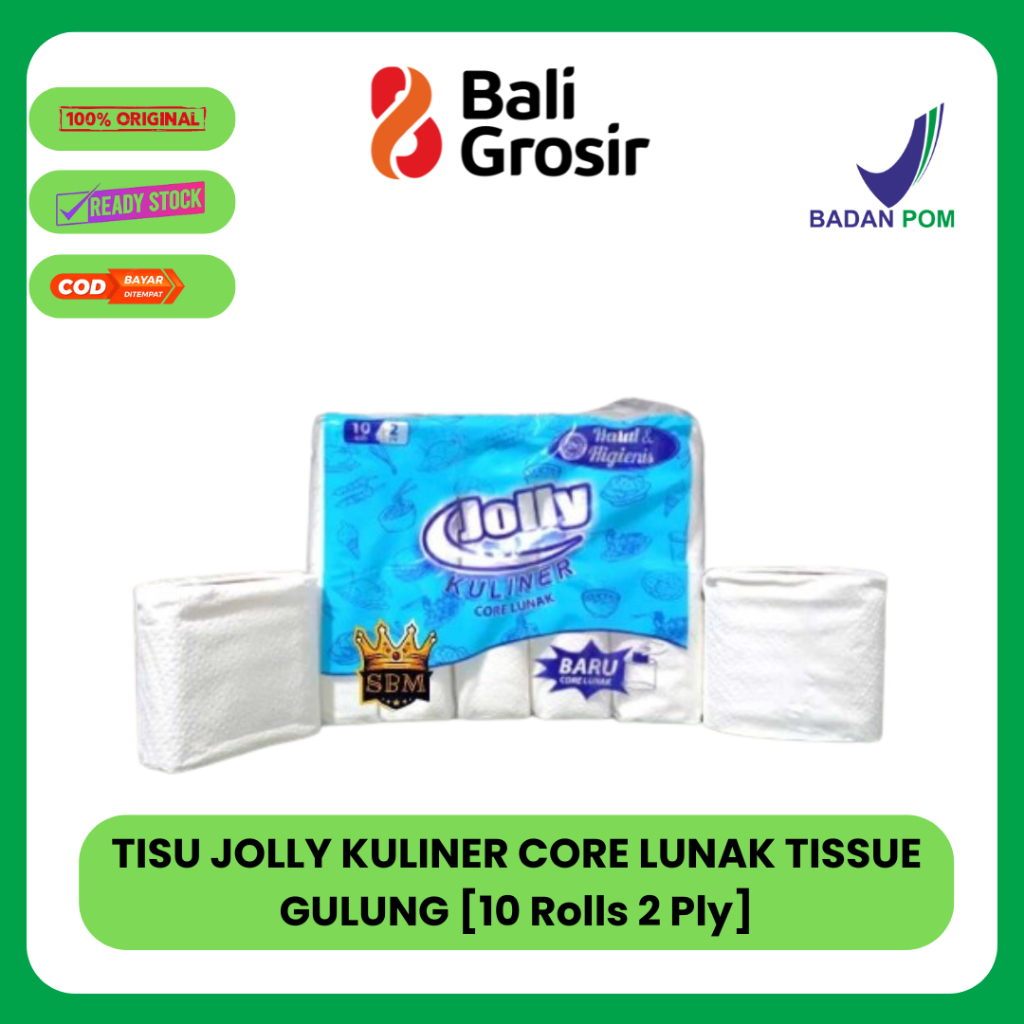 Bali WHOLESALE - Jolly Culinary Tissue Soft Core Tissue Rolls [10 Rolls ...