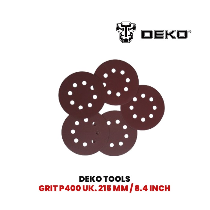 Deko 8 หลุม Orbital Sander Velcro Sanding Paper/8นิ ้ ว (215Mmitting ...