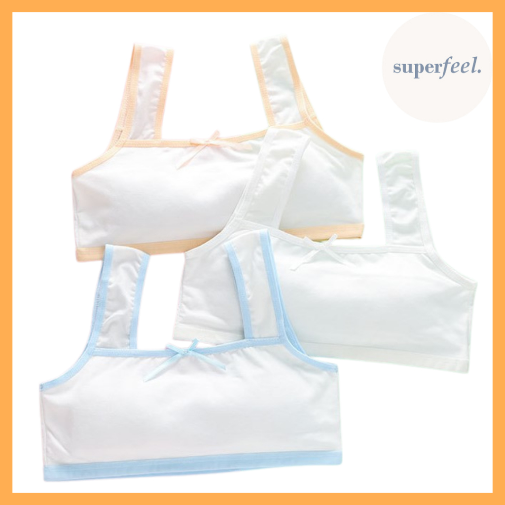 KATUN SFL MINISET CHILDRENS COTTON BRA 2 ชั้น THICK PURE COTTON ANTI ...