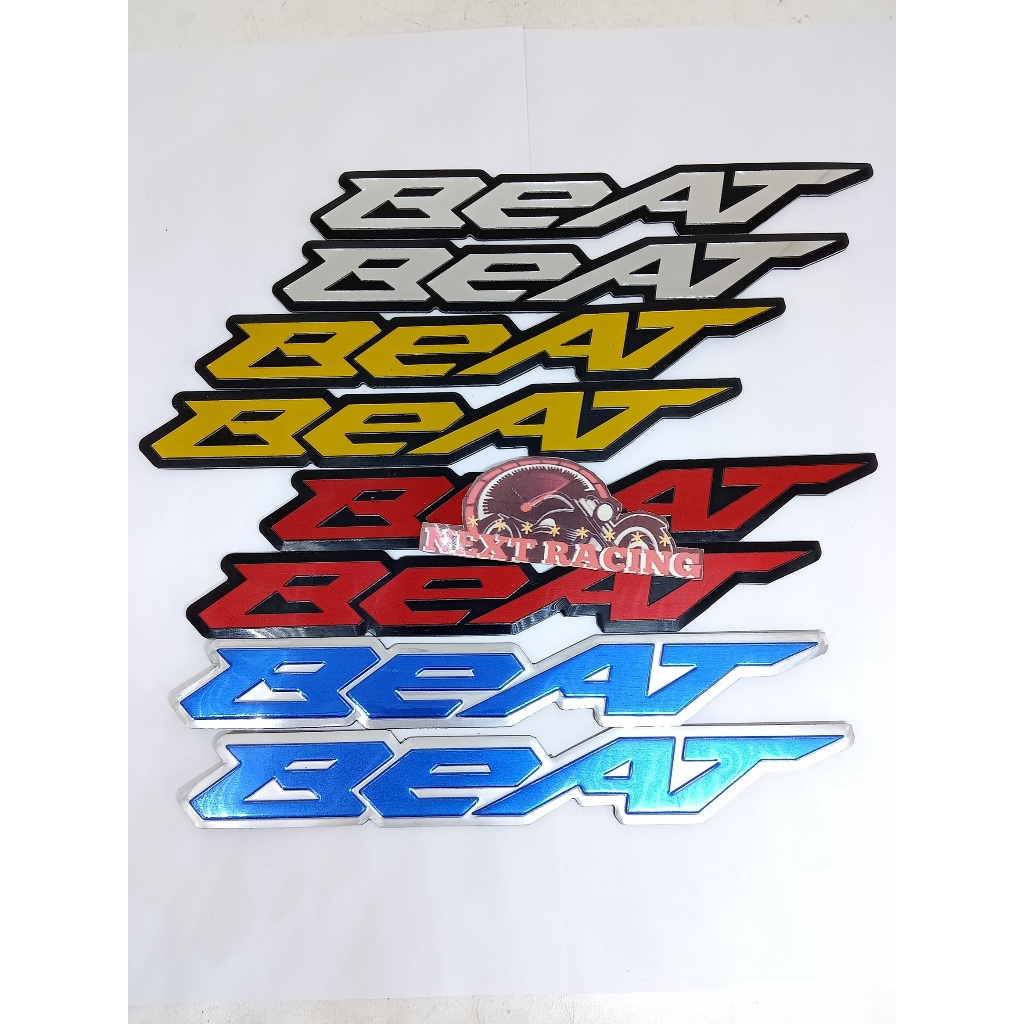 Honda beat Motorcycle Emblem/Aluminum mirror beat logo Sticker ซ ้ ายข ...