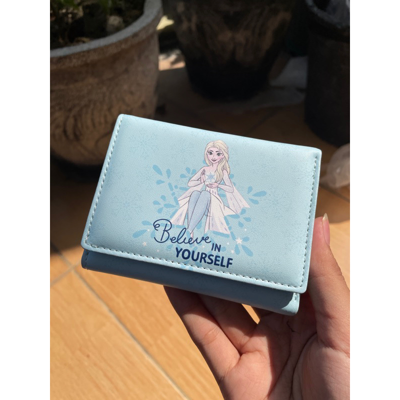 Miniso THREE-FOLDING FROZEN WALLET WOMEN SHORT TRIFOLD WALLET DISNEY ...