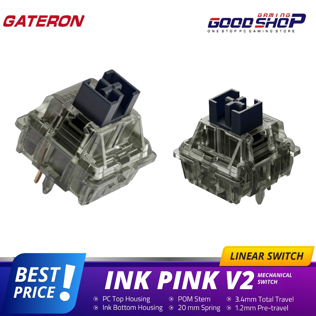 สวิตช์คีย์บอร์ดก้านผนัง Gateron Ink Black V2 | Shopee Thailand