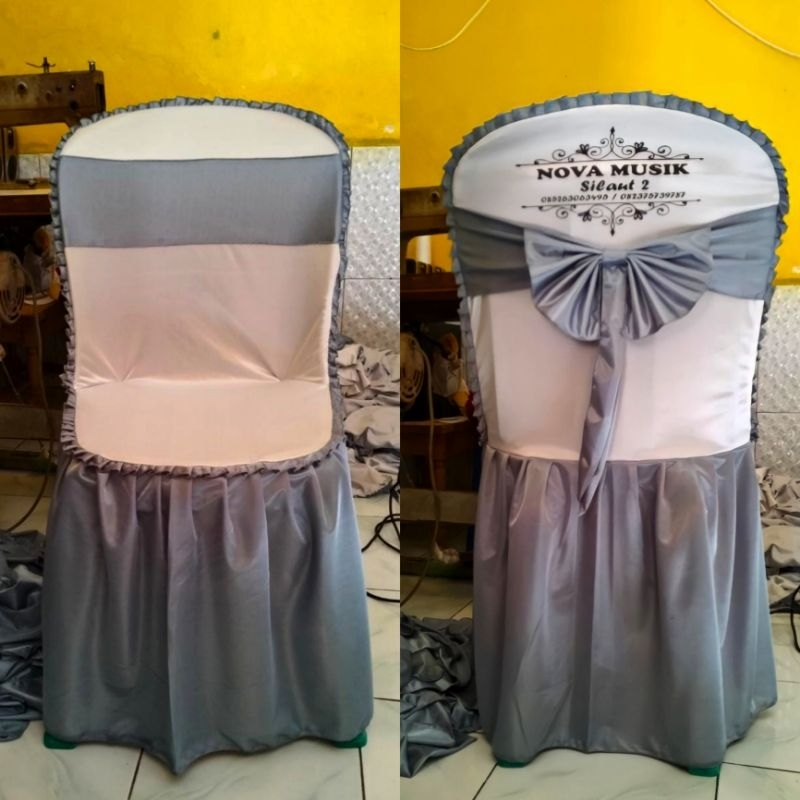 ผ้าหุ้มเก้าอี้ Napolly 101 Ribbons+การพิมพ์หน้าจอ / Napolly 101 ผ้าคลุม ...