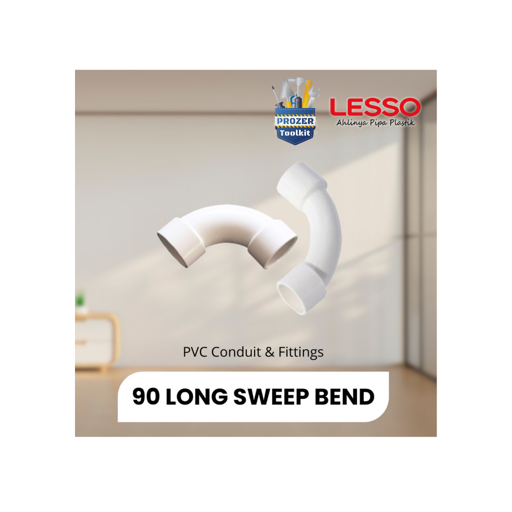 Lesso PVC Conduit - พันธบัตรกวาดยาว / ข้อศอก / การเชื่อมต่อท่อ | Shopee ...