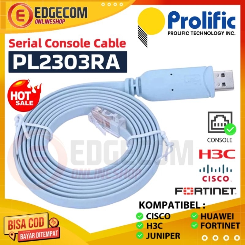 Prolific PL2303RA CABLE USB TO RJ45 CONSOLE CABLE CISCO FORTINET ...