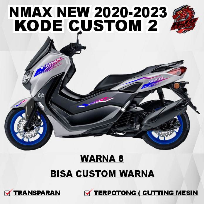 New Nmax 155 custom 2 Sticker - New Nmax 155 custom 2 Transparent Decal ...