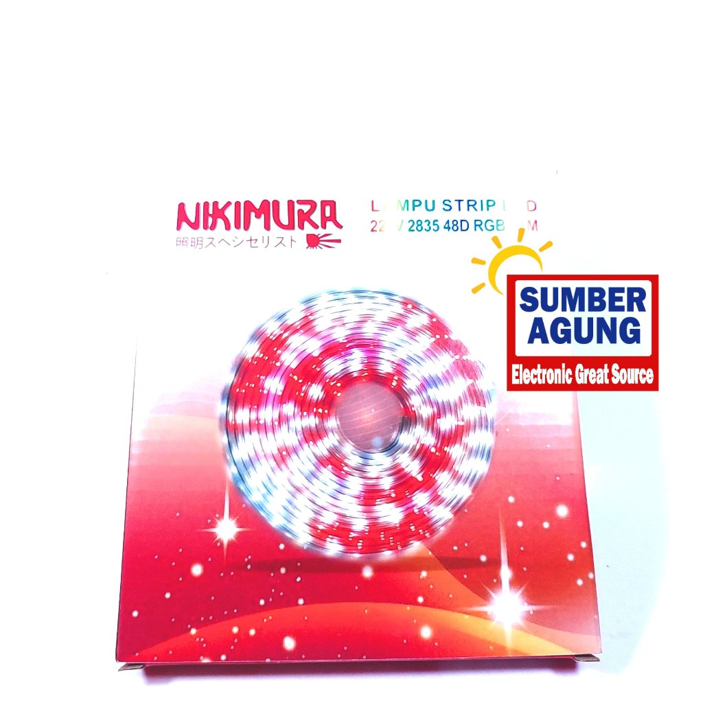 MERAH Nikimura ไฟ LED Strip สีแดงและสีขาว 2835 48D 10M ตกแต่งท่อตกแต่ง ...